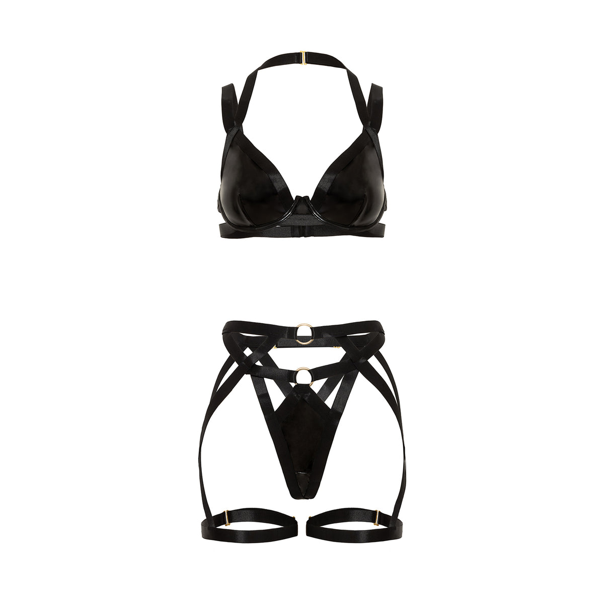 Shop Oh La La Cheri Fetish Lover Bra Set - Lingerie Living