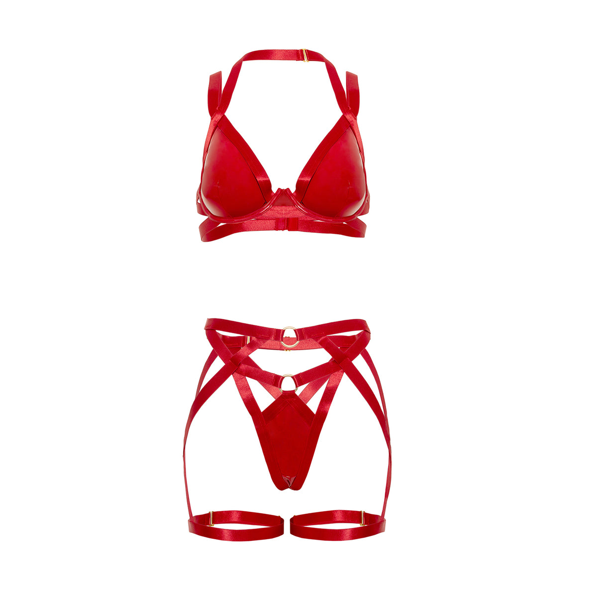 Shop Oh La La Cheri Fetish Lover Bra Set - Lingerie Living